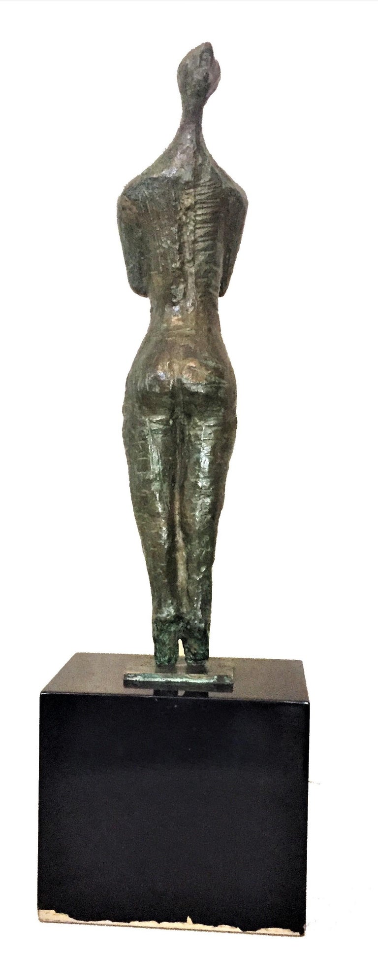 Shout, Mid-Century Modern Patinated Bronze Sculpture, Signed “Igor 67 ...