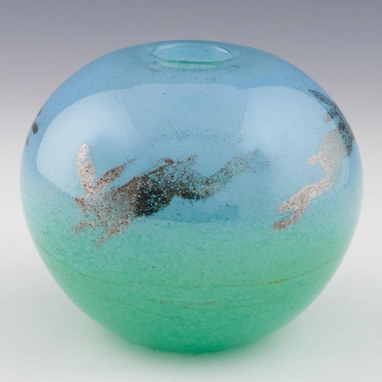 Siddy Langley Studio Glass Vase For Sale at 1stDibs