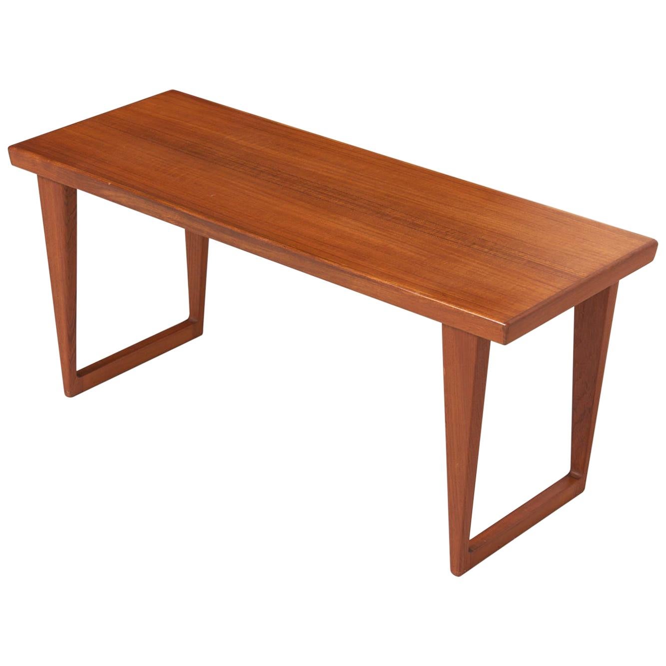 Pair of Kai Kristiansen Teak Cube Side Tables For Sale at 1stdibs