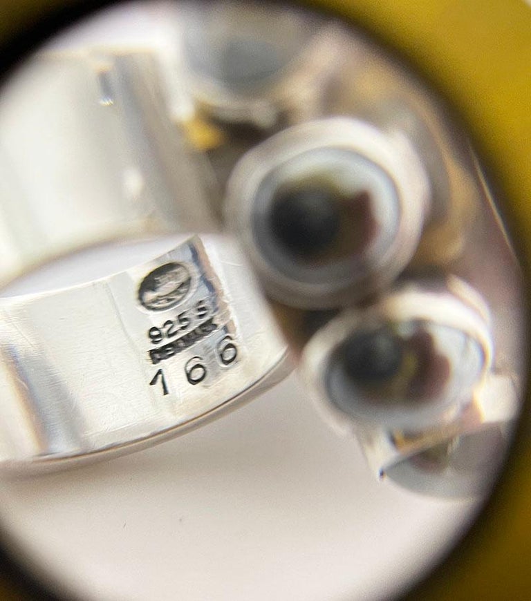 Silver Georg Jensen Design Ring by Astrid Fog, Denmark, 1971 For Sale ...