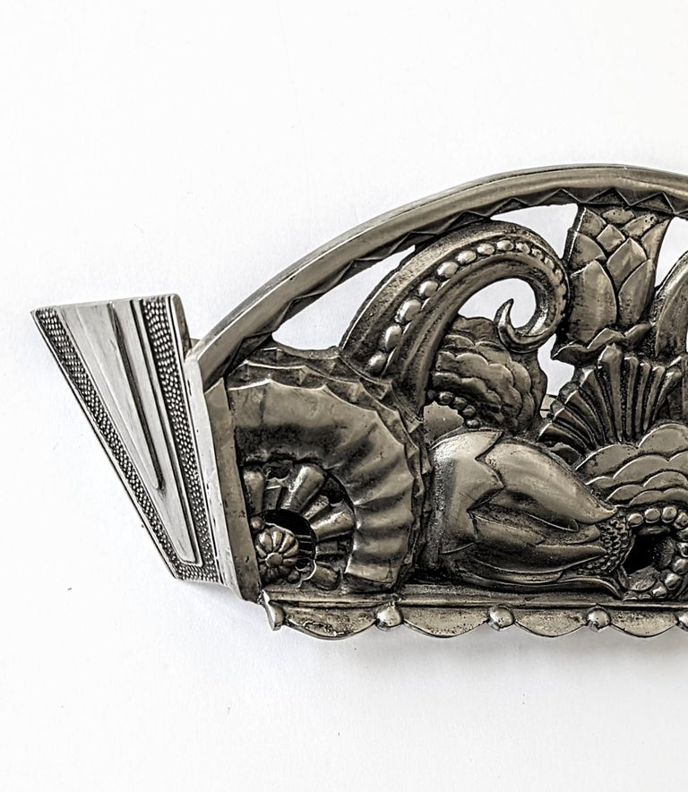 Single French Art Deco Octopus Wall Sconce For Sale at 1stDibs
