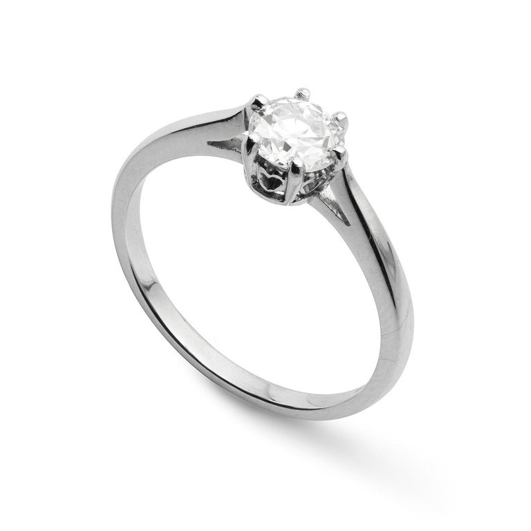Single Stone Solitaire Diamond Ring at 1stDibs
