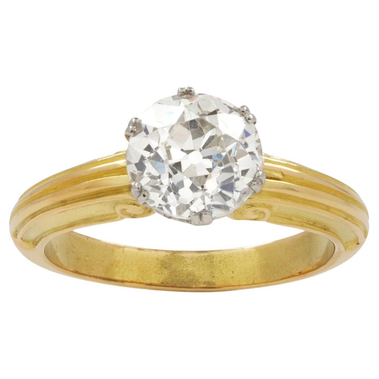 Single Stone Solitaire Diamond Ring For Sale at 1stDibs