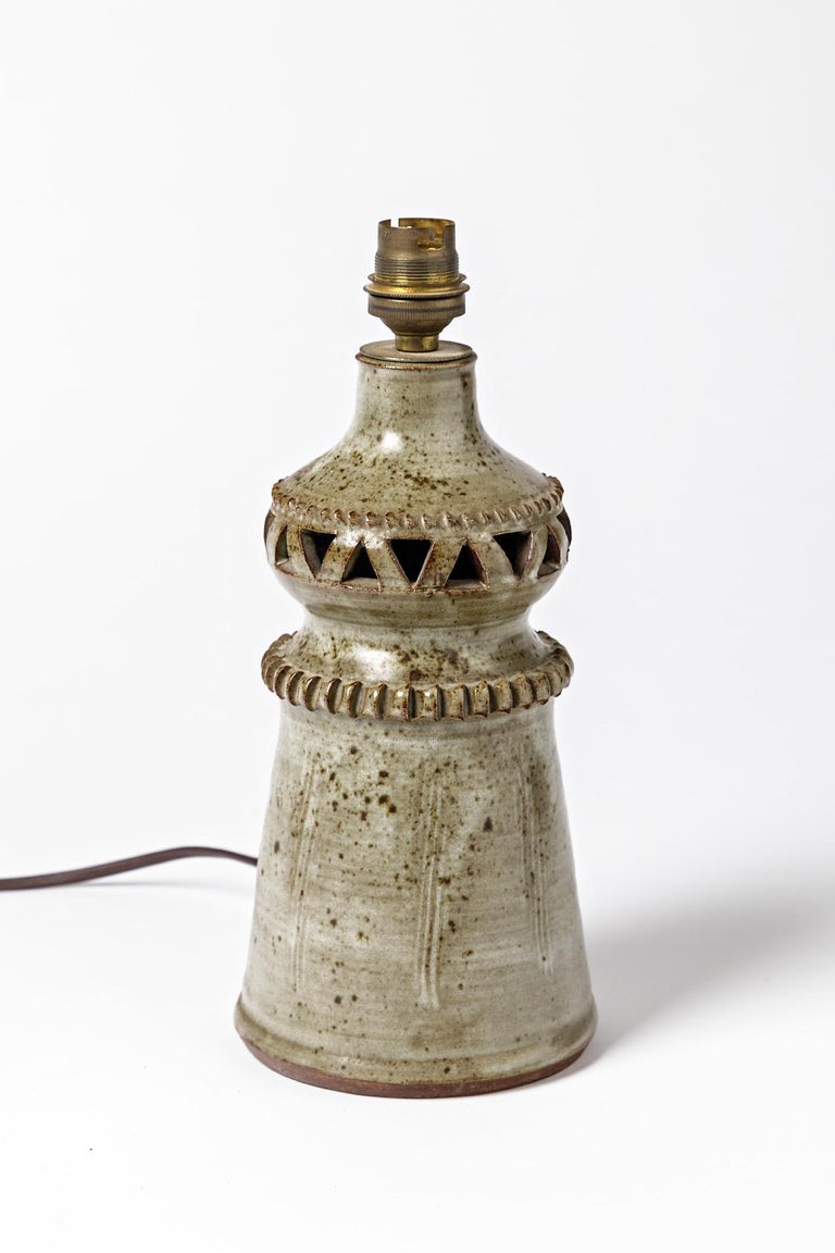 Small Ceramic Lamp by the Potters of La Borne, circa 1970 For Sale at ...