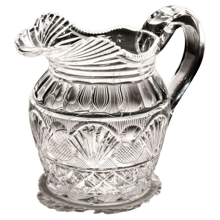 Small Regency Diamond Cut Jug For Sale at 1stDibs