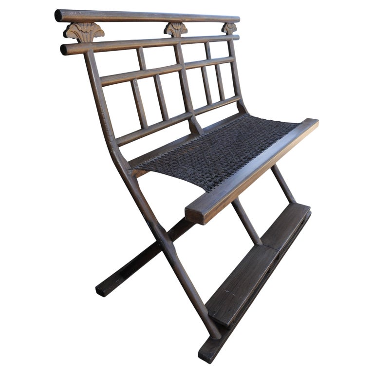 South East Asian Hardwood Folding 'Travelling Chair', Early 19th ...