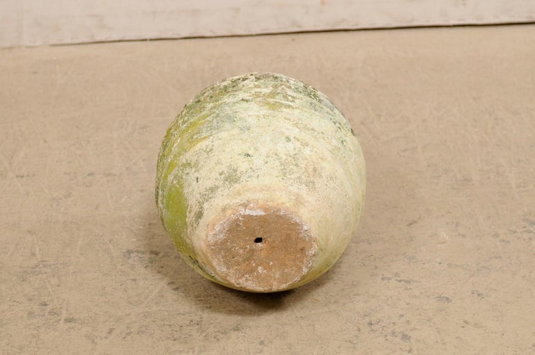 Spanish 19th Century Cast-Stone Jar with Nicely Ribbed Texture For Sale ...