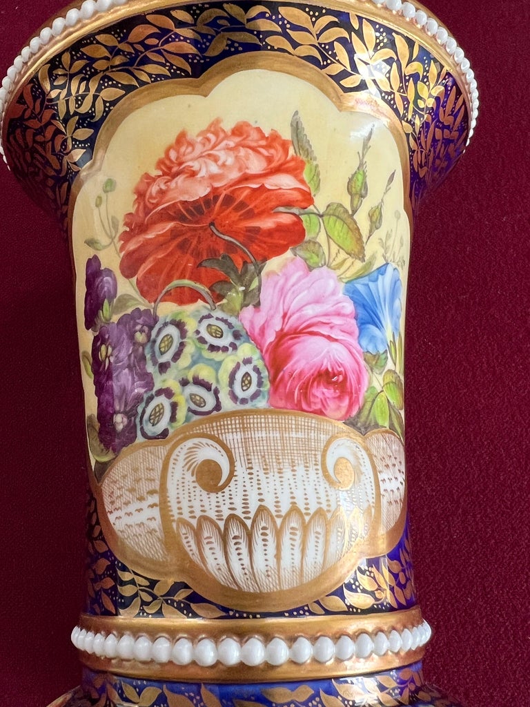 Spode Porcelain Beaded Pot Pourri Vase C.1820-1825 For Sale at 1stDibs