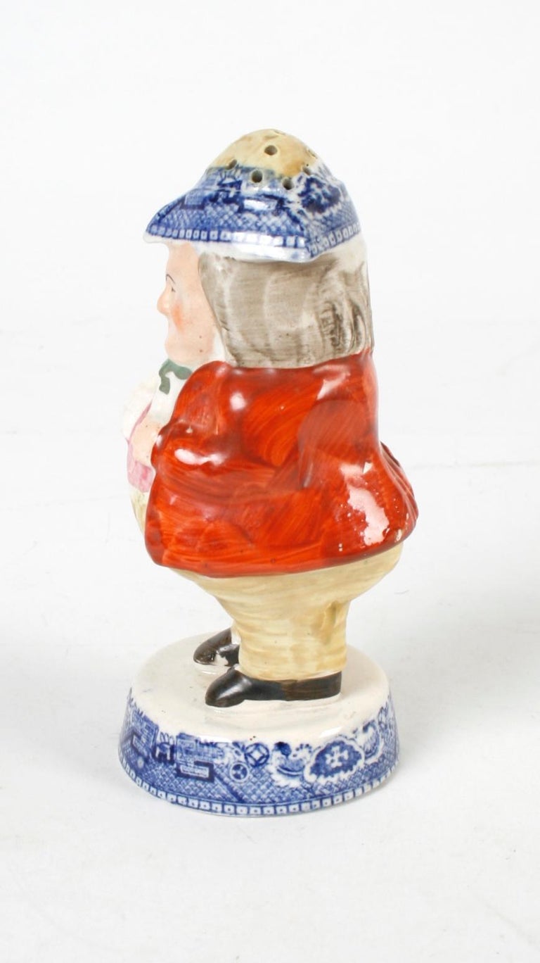 Staffordshire Toby Figural Condiment Set, circa 1820 at 1stDibs