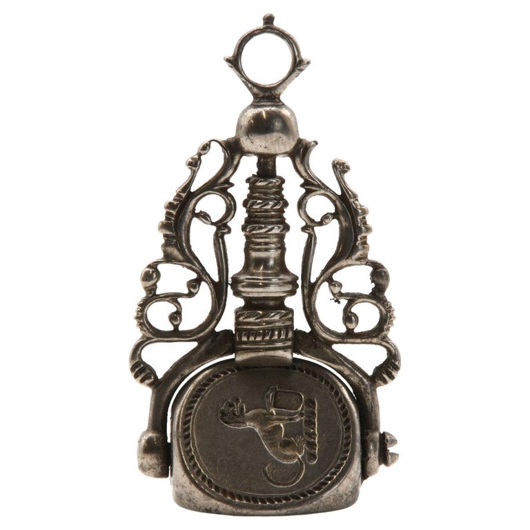 Steel Triple Fob Seal English 18th Century For Sale at 1stDibs