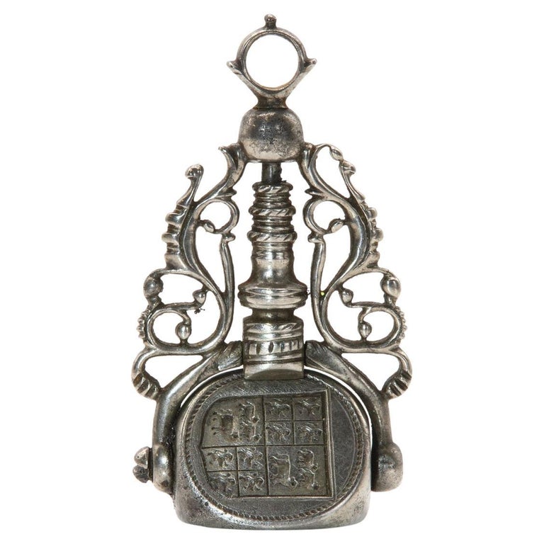 Steel Triple Fob Seal English 18th Century For Sale at 1stDibs