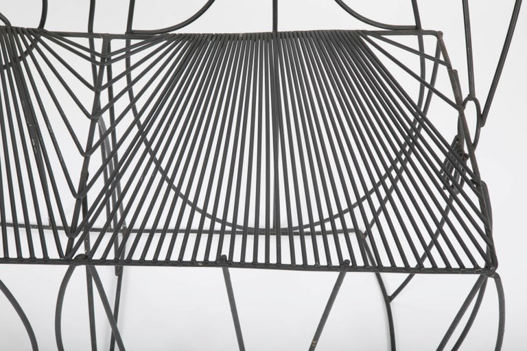 Steel "Woman and Man" Bench by John Risley at 1stDibs