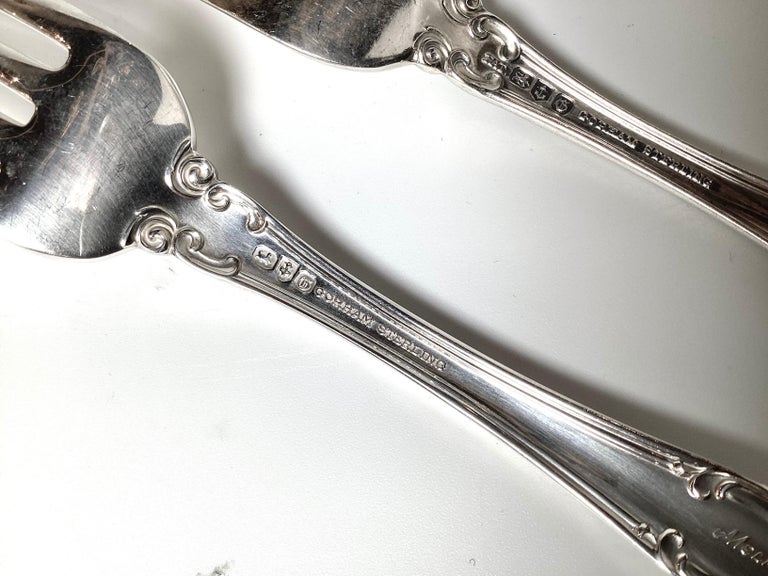 A Sterling Silver Service for 12 By Gorham 100 Pcs Melrose Pattern For ...