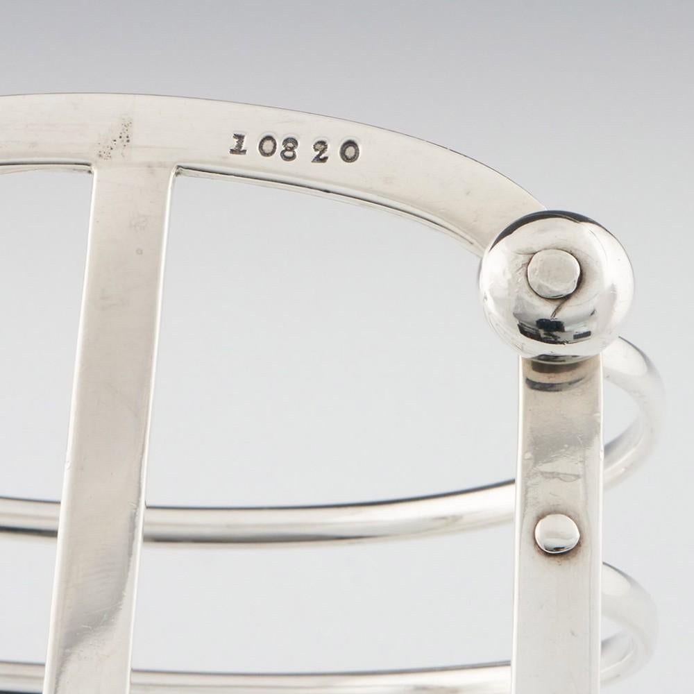 Sterling Silver Six Division Toast Rack, London, 1905 at 1stDibs