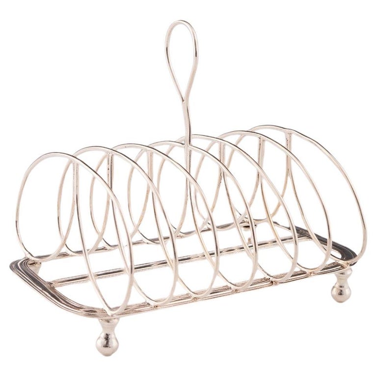 A Sterling Silver Six Division Toast Rack Sheffield 1910 For Sale at ...