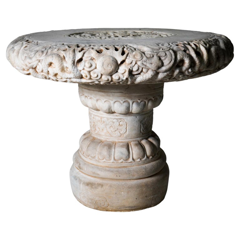 Stone Garden Table at 1stDibs