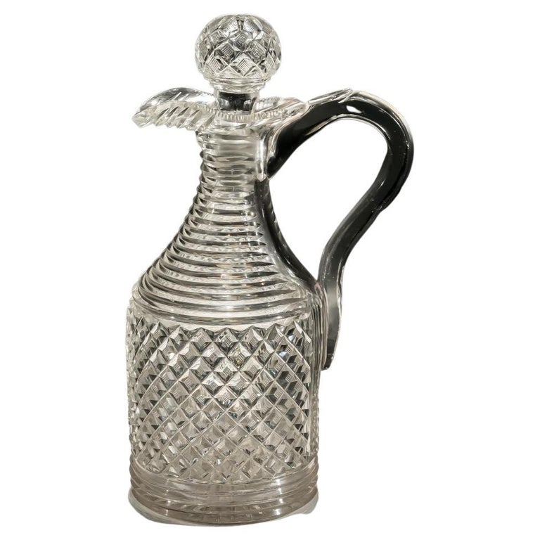 Strawberry Diamond and Step Cut Regency Claret Jug For Sale at 1stDibs