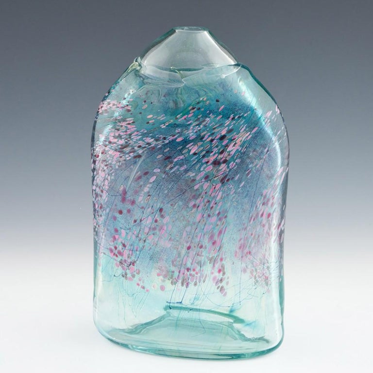 Studio Glass Gathered on the Post Bottle Vase For Sale at 1stDibs