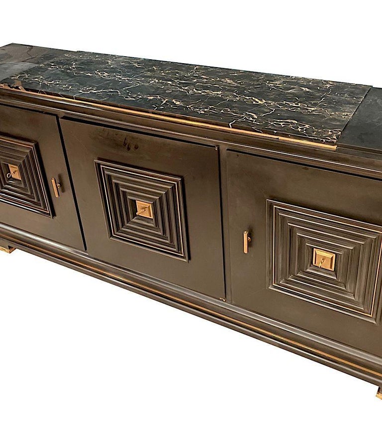 Stunning French Ebonised 1940s Sideboard in the Style of Maxime Old For ...