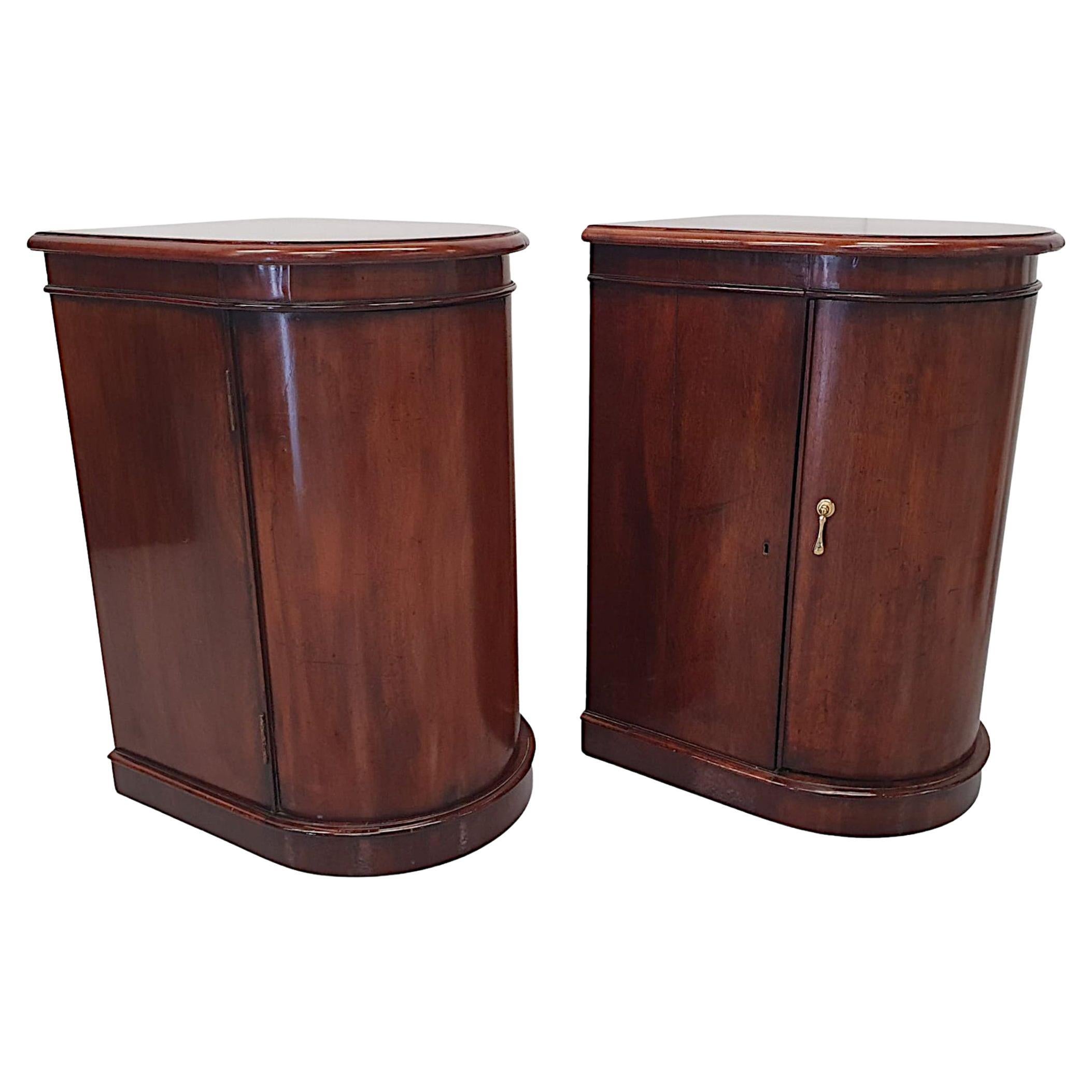 Mid Century Pair of Colorblock Cabinets at 1stDibs