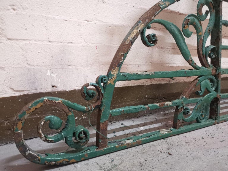 Stunning Set of Arts and Crafts Hand Wrought Iron Gates with Floral ...
