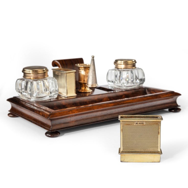 Stylish William IV Rosewood and Silver-Gilt Portable Desk Compendium at ...