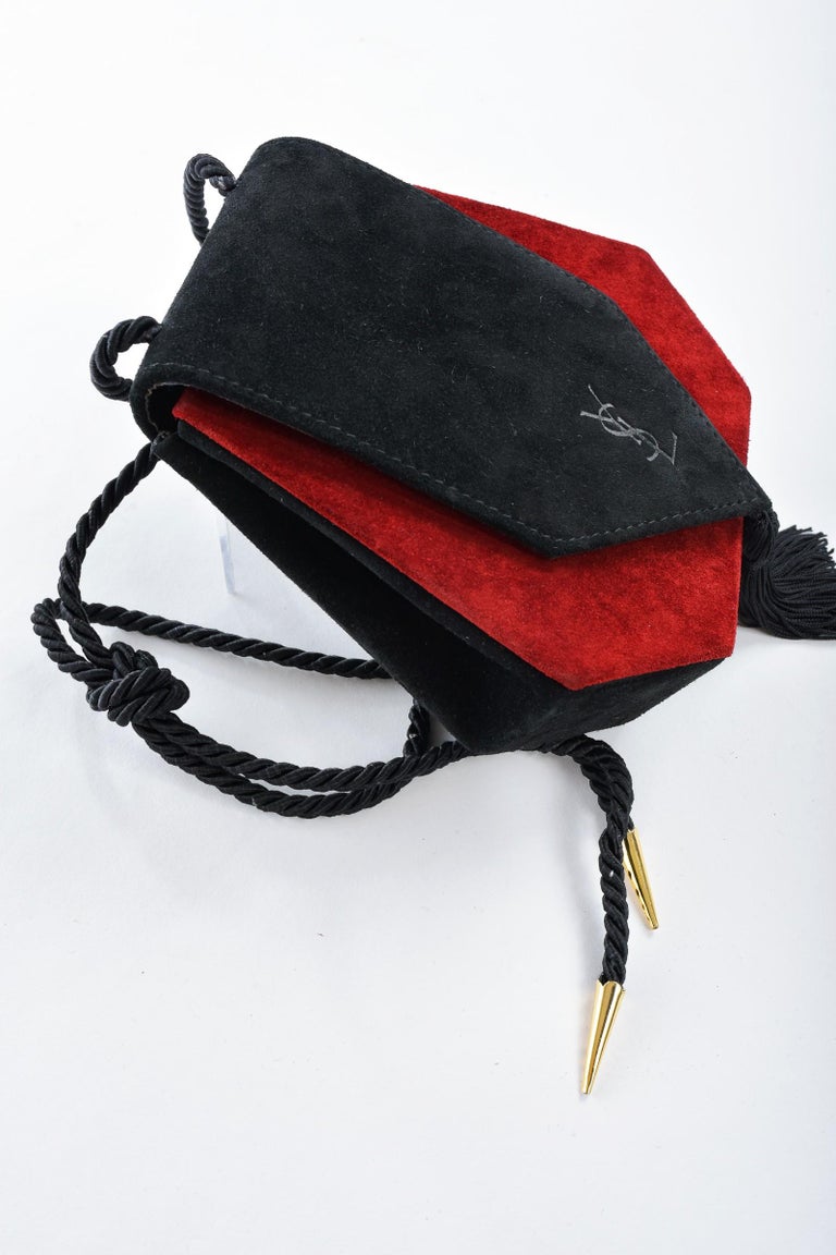 A Suede Evening Bag Yves Saint Laurent Collection Opera Ballets Russes ...
