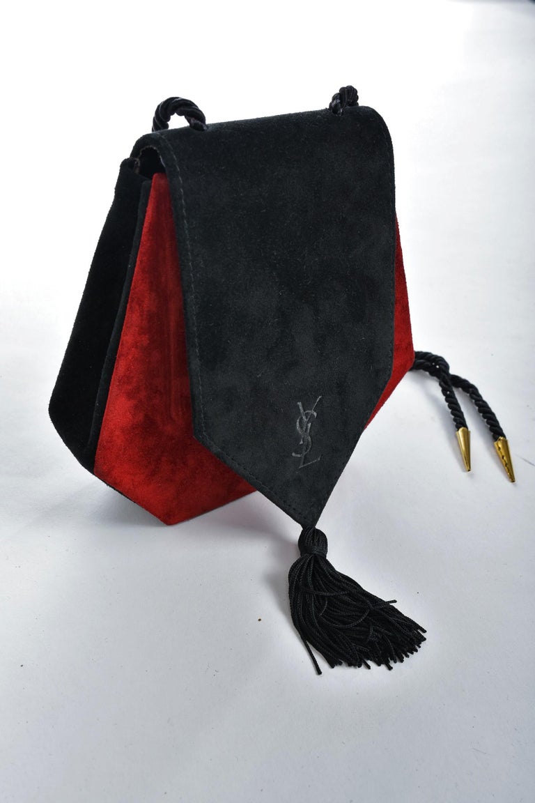 A Suede Evening Bag Yves Saint Laurent Collection Opera Ballets Russes ...