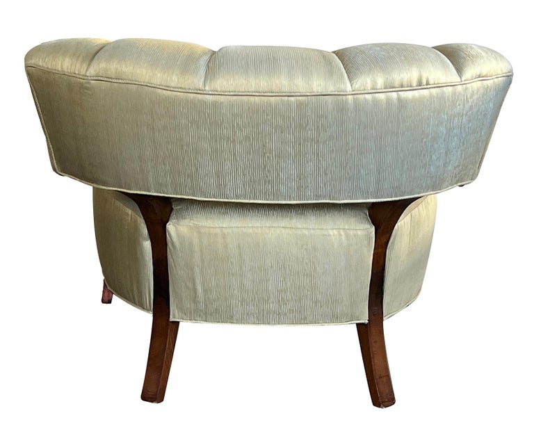 Sumptuous Pair of Billy Haines 1940's Slipper / Hostess / Lounge Chairs ...