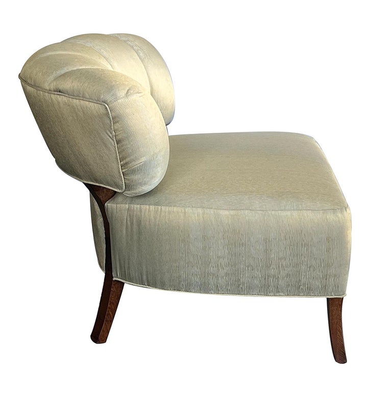 Sumptuous Pair of Billy Haines 1940's Slipper / Hostess / Lounge Chairs ...