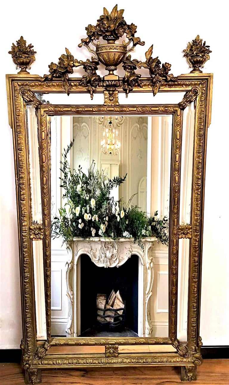 Superb Napoleon III Period Parcloses Mirror For Sale at 1stDibs