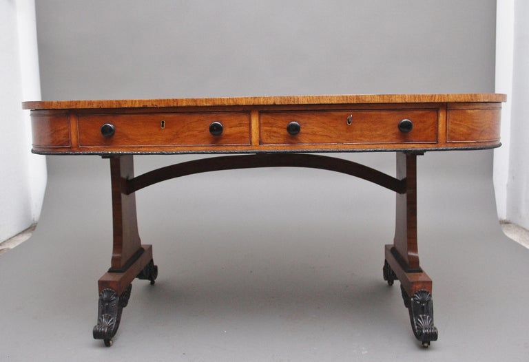 Superb Quality Early 19th Century Oak Partners Writing Desk For Sale at ...