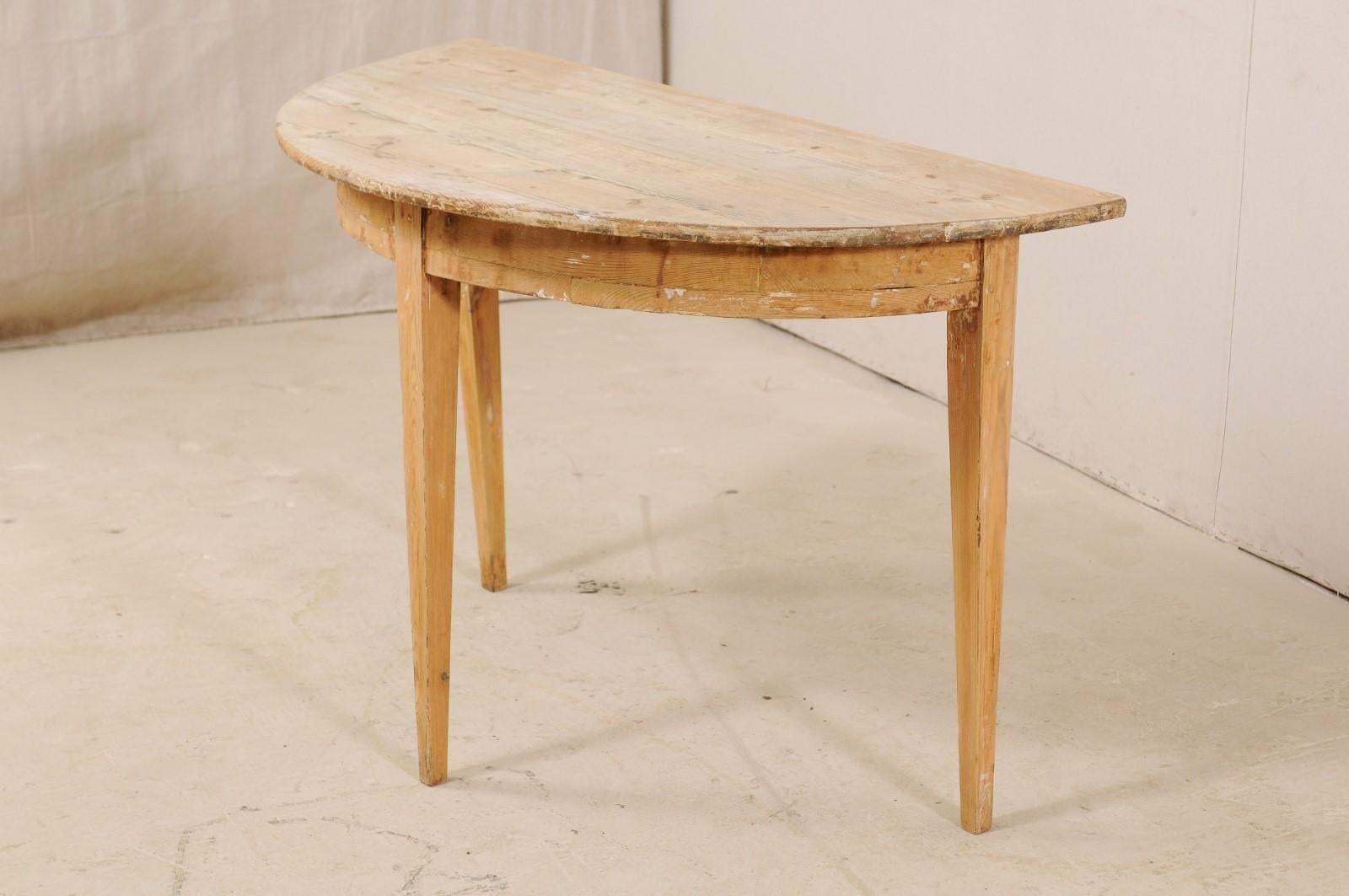 Swedish Wooden Demilune from the 19th Century at 1stDibs