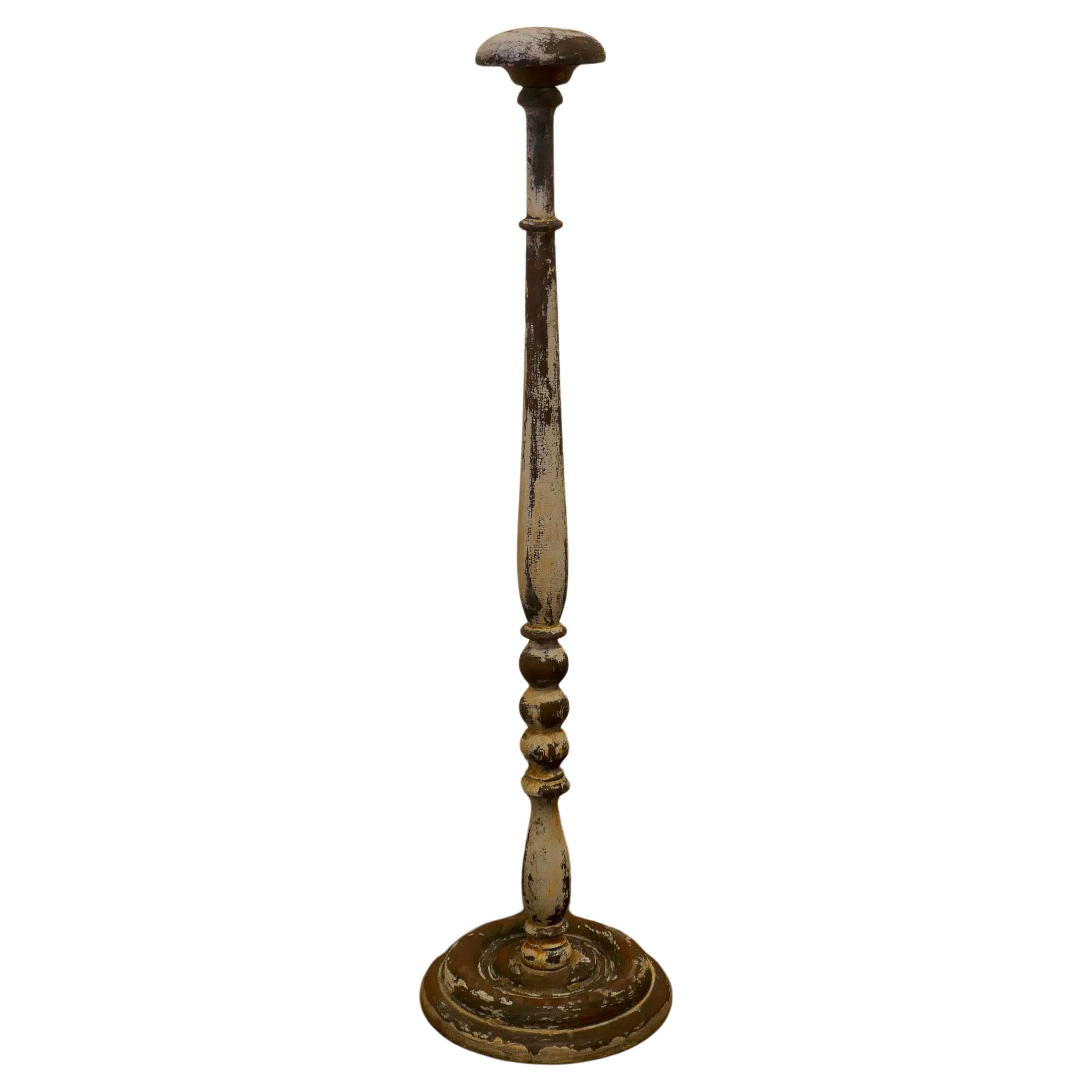 Pair of Antique Turned Wooden Hat Stands at 1stDibs