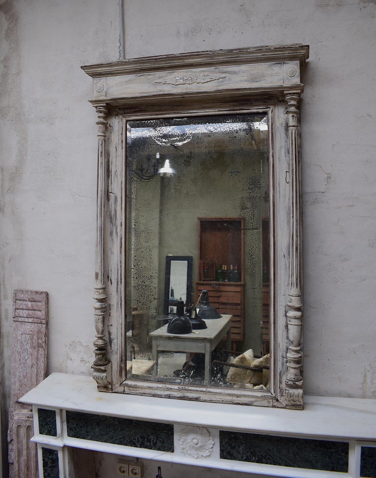 Tall Antique French Mirror in the Napoleon III Style, circa 1840 For ...