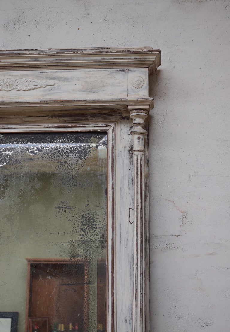Tall Antique French Mirror in the Napoleon III Style, circa 1840 For ...