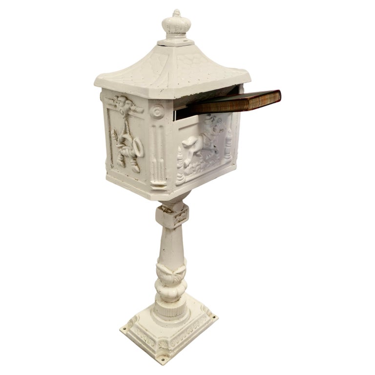 Tall Ground Standing Mail Box, Letter Box For Sale at 1stDibs
