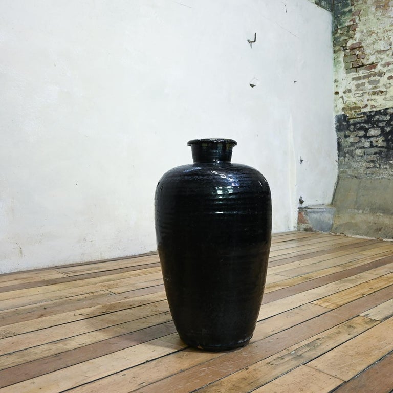 19th Century Chinese Ceramic Rice Wine Jar - Shanxi For Sale at 1stDibs