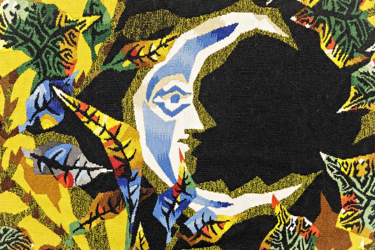 Tapestry by Jean Lurçat, Entitled "Lune De Juin", circa 1940-1950 ...