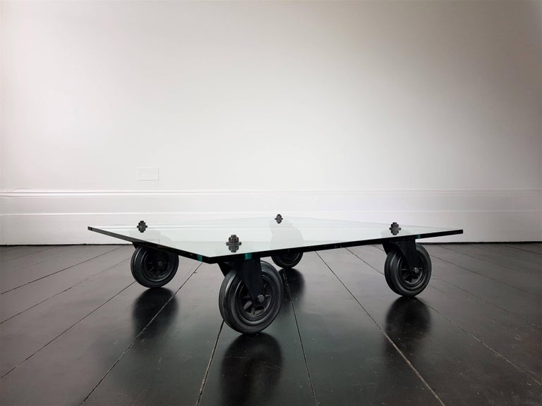 Tavolo con Ruote, Designed by Gae Aulenti in 1980 for Fontana Arte at ...