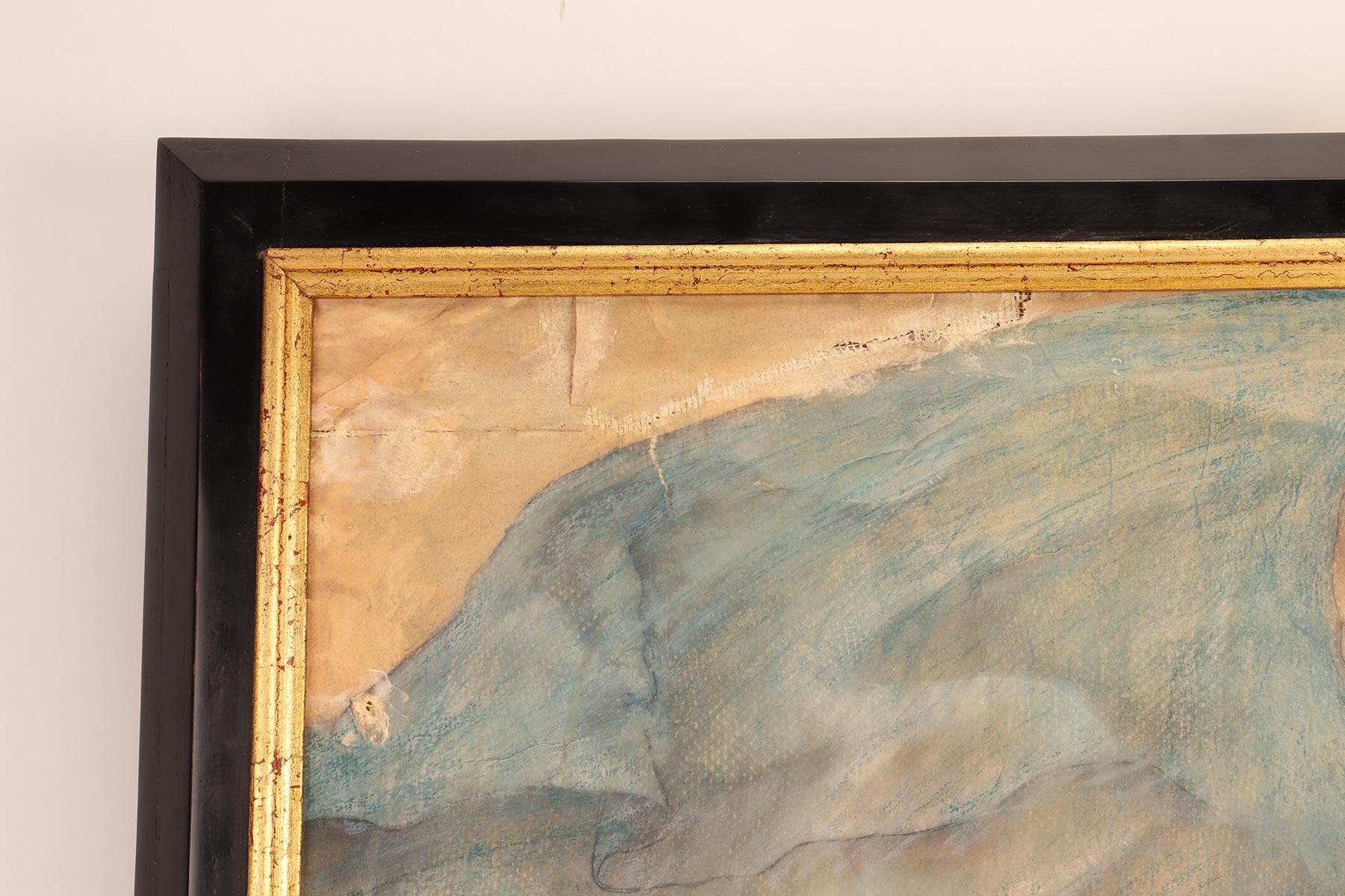 Tempera Drawing on Paper Depicting a Skeleton, France, 1890 For Sale at ...