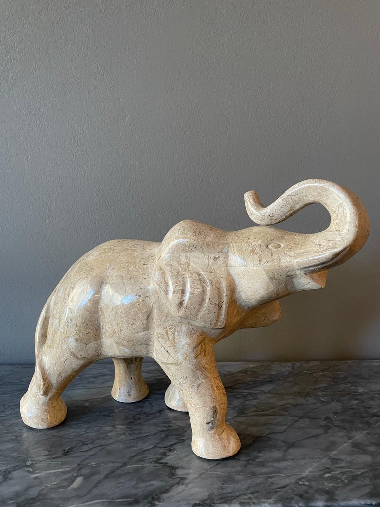 Tessellated Marble Elephant by Maitland Smith at 1stDibs | fingerhut ...
