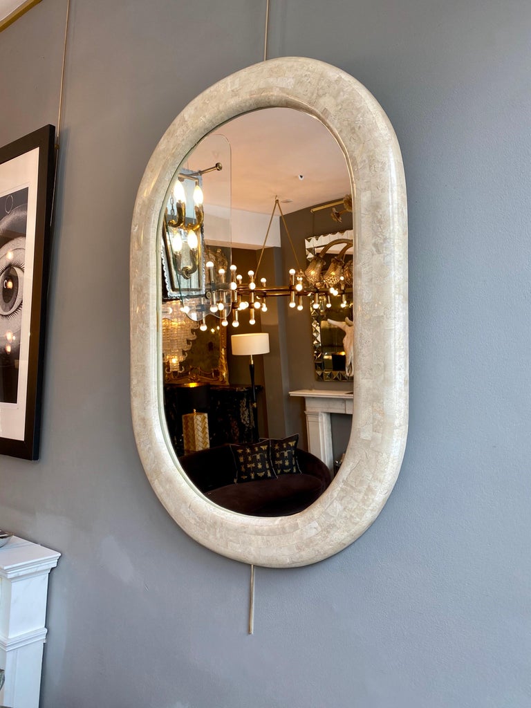 Tessellated Stone Mirror by Maitland Smith at 1stDibs | stone mirror ...