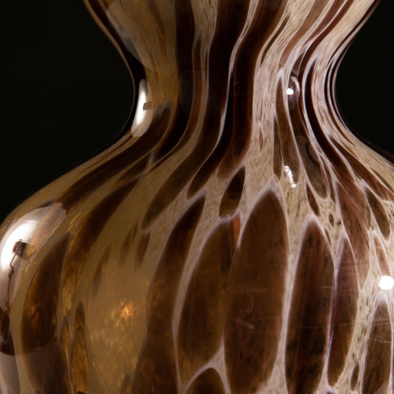 Tortoiseshell Murano Glass Vase as a Table Lamp at 1stDibs ...