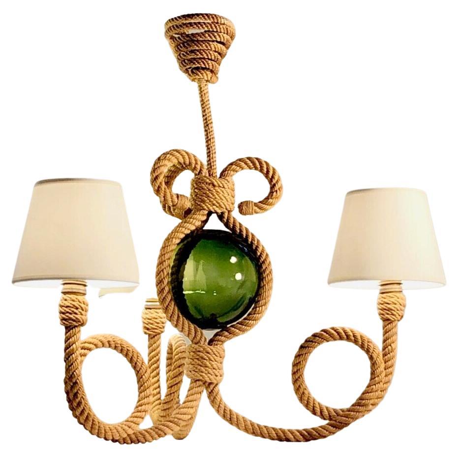 1950 Rope Chandelier by Adrien Audoux and Frida Minet at 1stDibs
