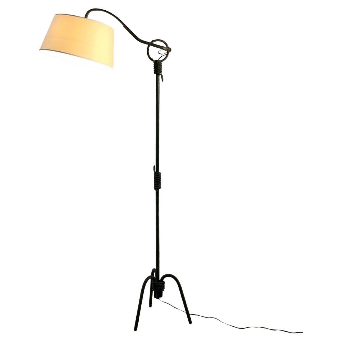 Jean Royère Adjustable Iron Floor Lamp 1940 For Sale at 1stDibs