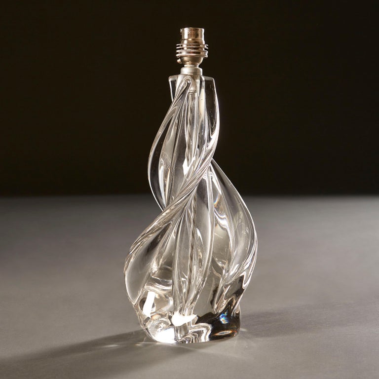 Twisted Art Glass Table Lamp by Vannes at 1stDibs