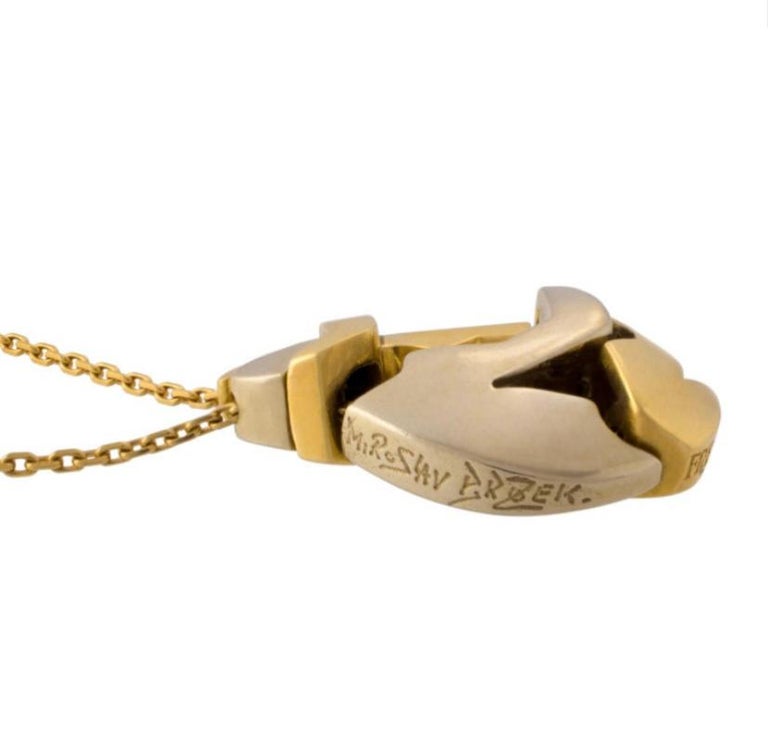 Two-Tone Gold Necklace by Fred, Design by Miroslav Brozek For Sale at ...