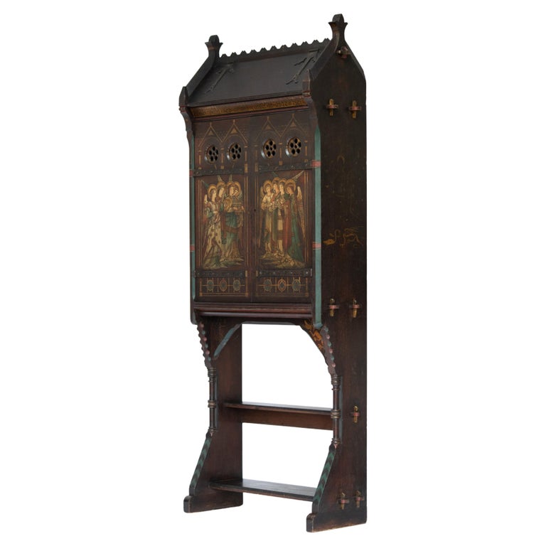 Unique Gothic Revival Cupboard For Sale at 1stDibs