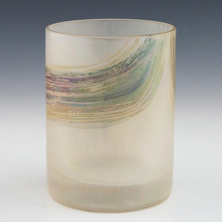 Unique Isgard Moje-Wohlgemuth Studio Glass Cylinder Vase, 1977 For Sale ...